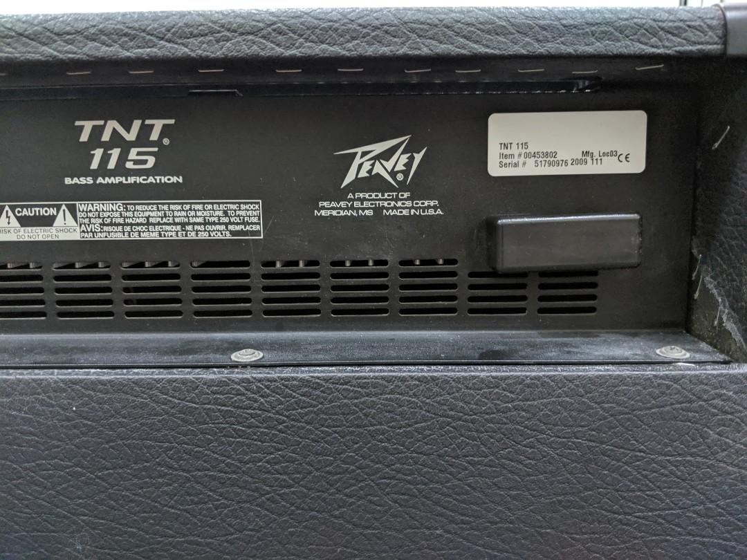 Peavey TNT 115 Bass Amplifier, Audio, Soundbars, Speakers & Amplifiers on Carousell