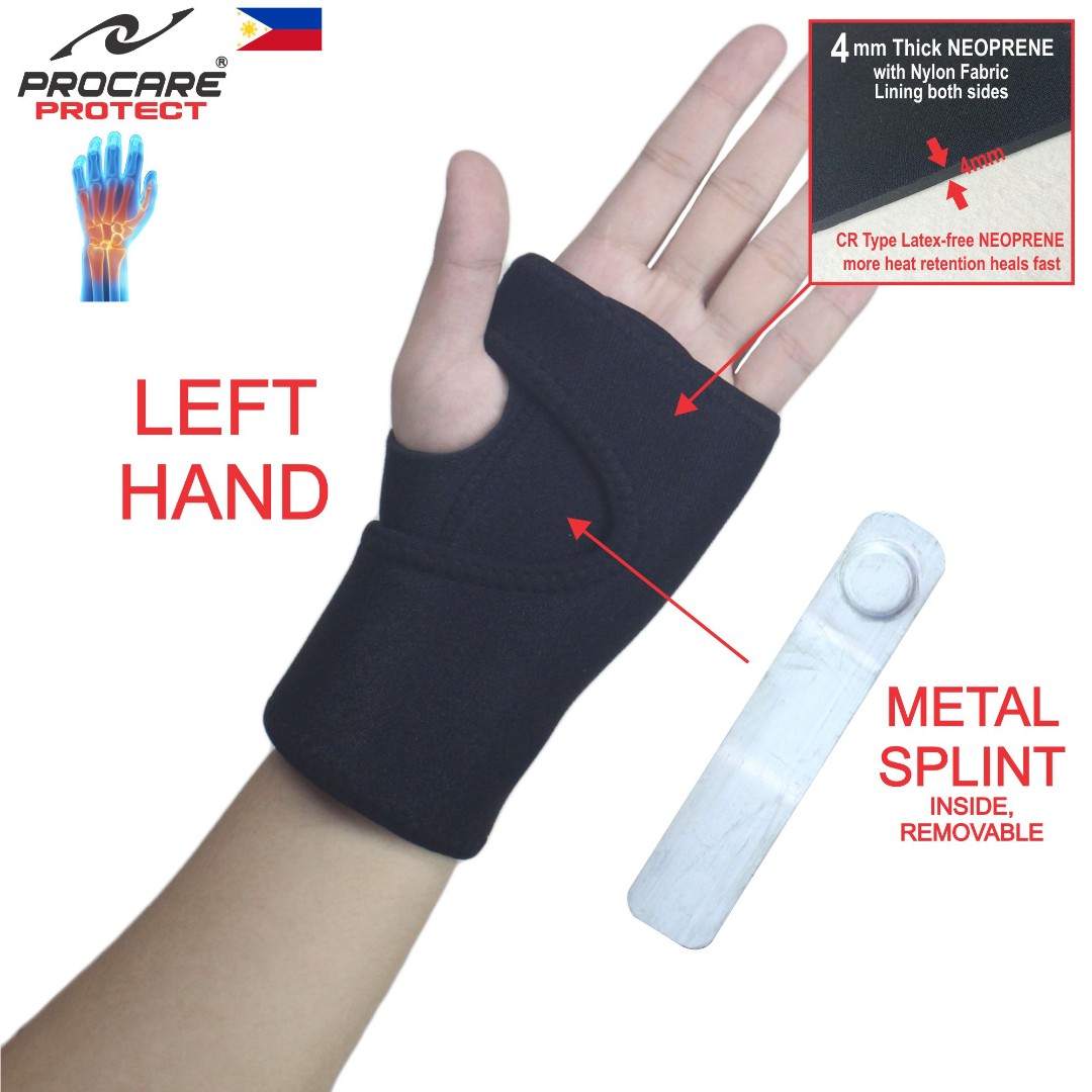 PROCARE PROTECT #1035 Hand and Wrist Splint Brace with Metal Support ...