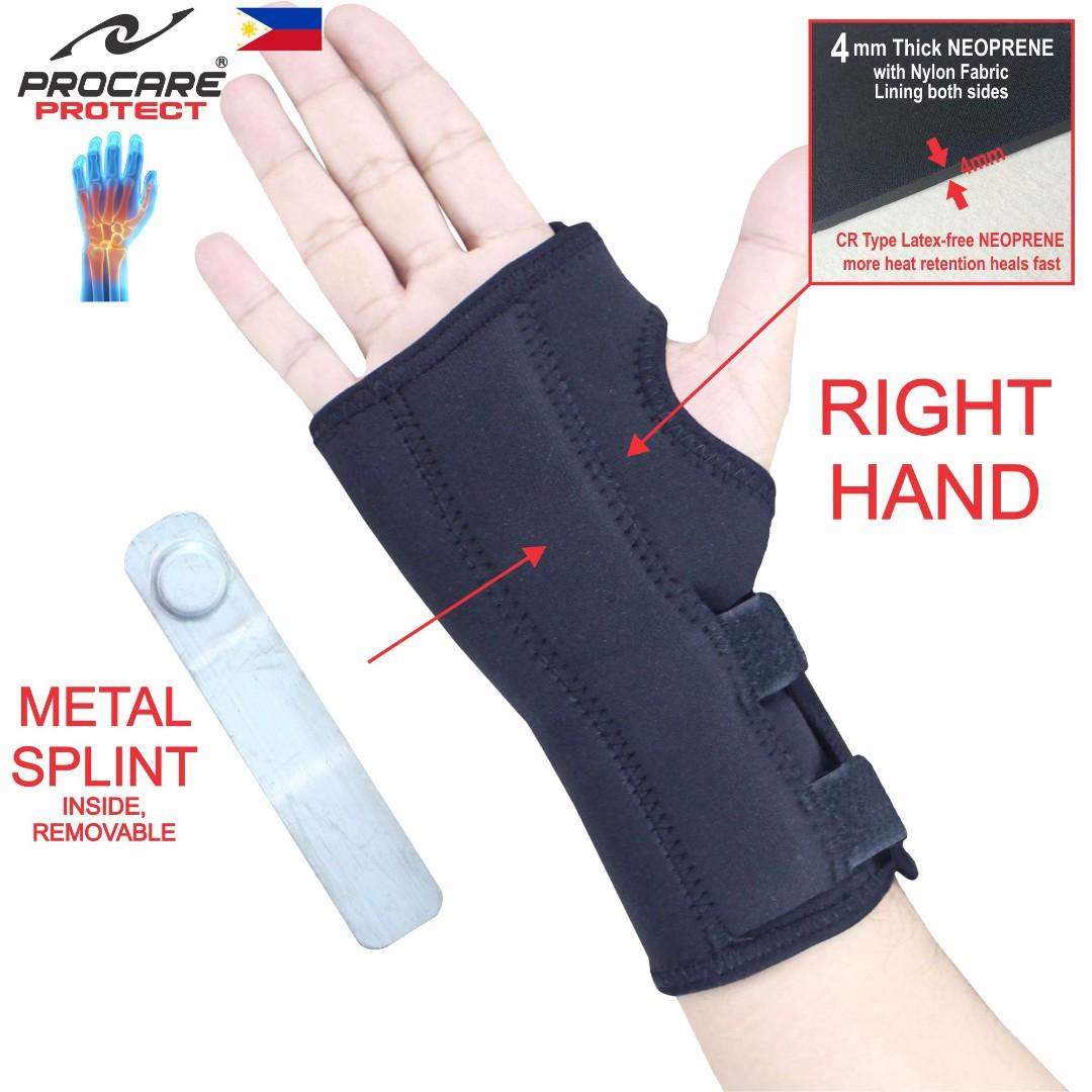 PROCARE PROTECT #1036 Hand and Wrist Splint Brace with Metal Support ...
