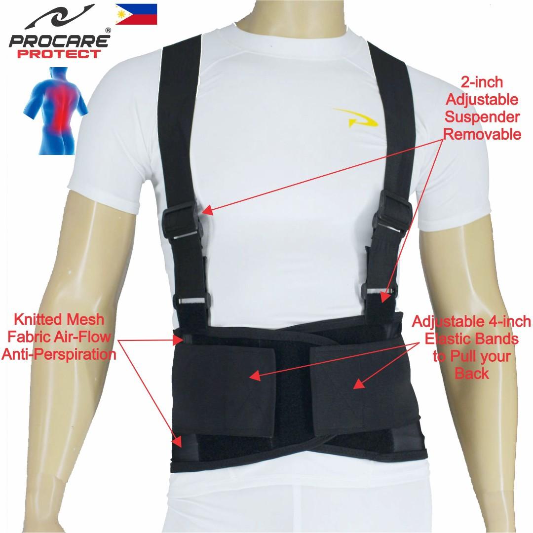 PROCARE PROTECT #BS02 Industrial Lumbar Back Support Belt, 5pcs ...