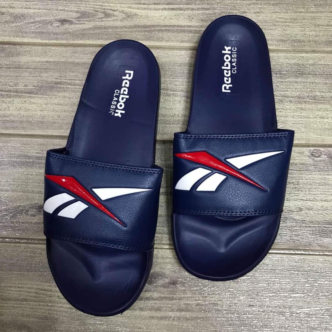 reebok slides, Men's Fashion, Footwear, Slippers & Slides on Carousell