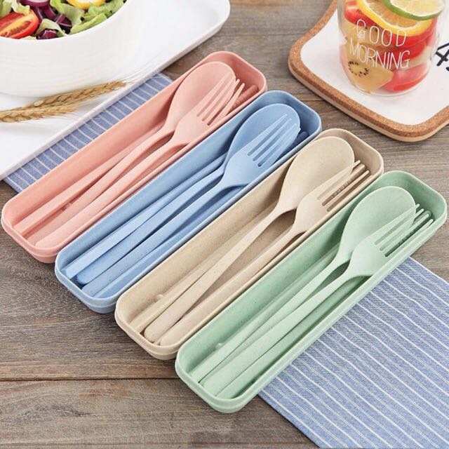 Reusable Plastic Cutlery Set, Furniture & Home Living, Kitchenware ...