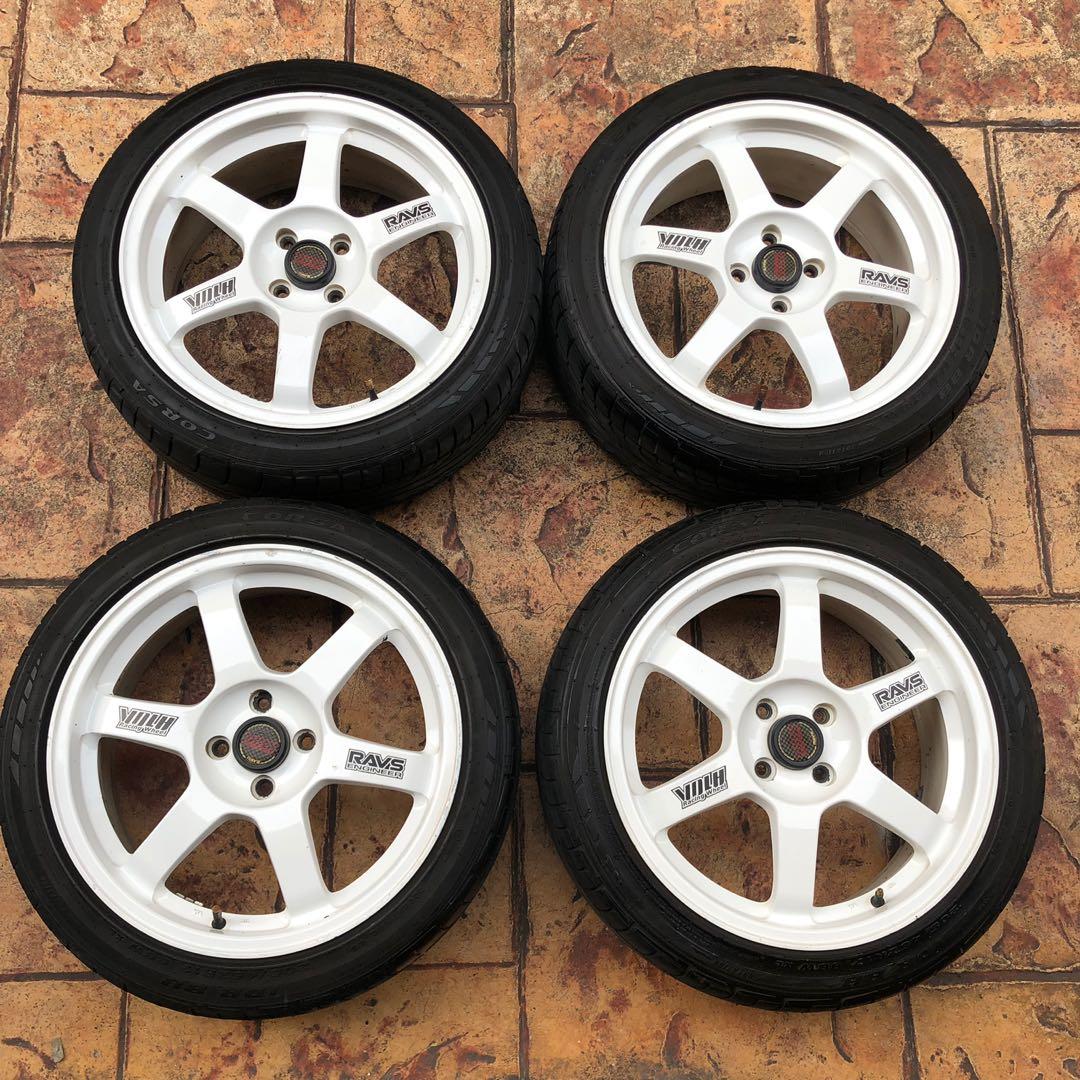 Sport Rim TE37 17 pcd100, Auto Accessories on Carousell