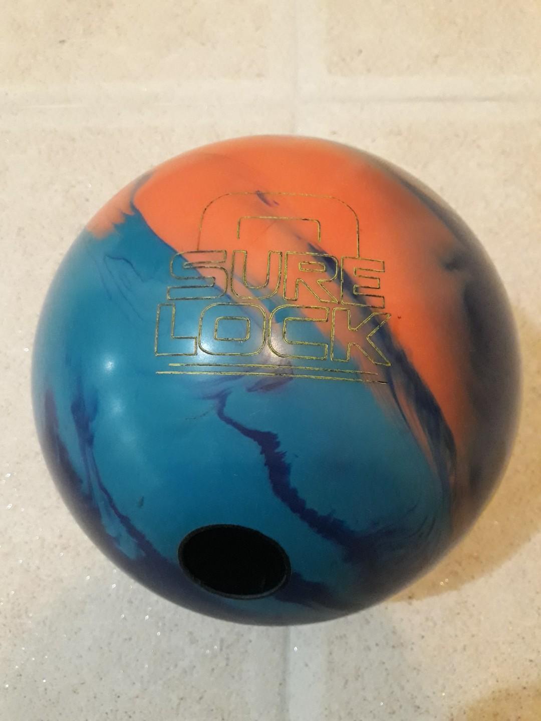 Storm Sure Lock 14 lbs bowling ball., Sports Equipment, Sports & Games ...