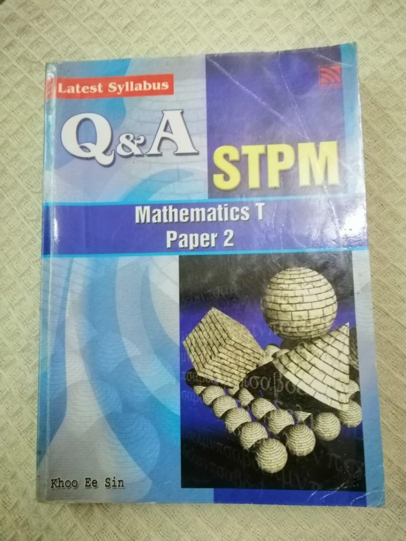 Stpm math T Q&A, Hobbies & Toys, Books & Magazines, Textbooks on Carousell