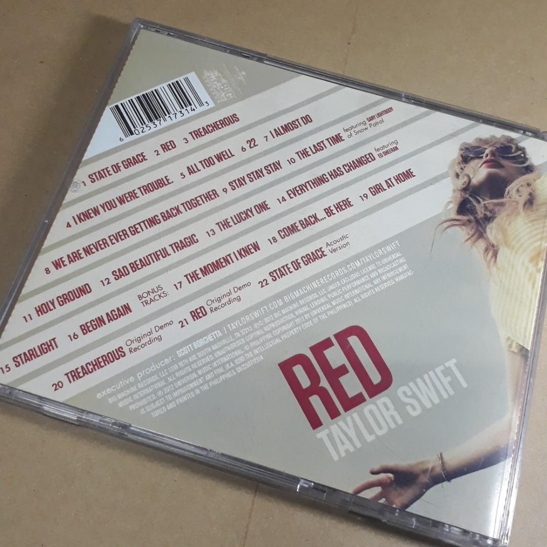 Taylor Swift Red Deluxe Edition, Hobbies & Toys, Music & Media, Music ...