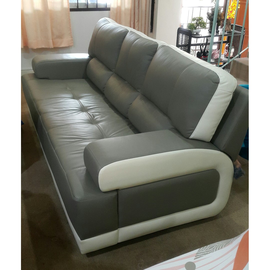 1+2+3 Seater Full Leather Relax Sofa Set, Furniture & Home Living ...