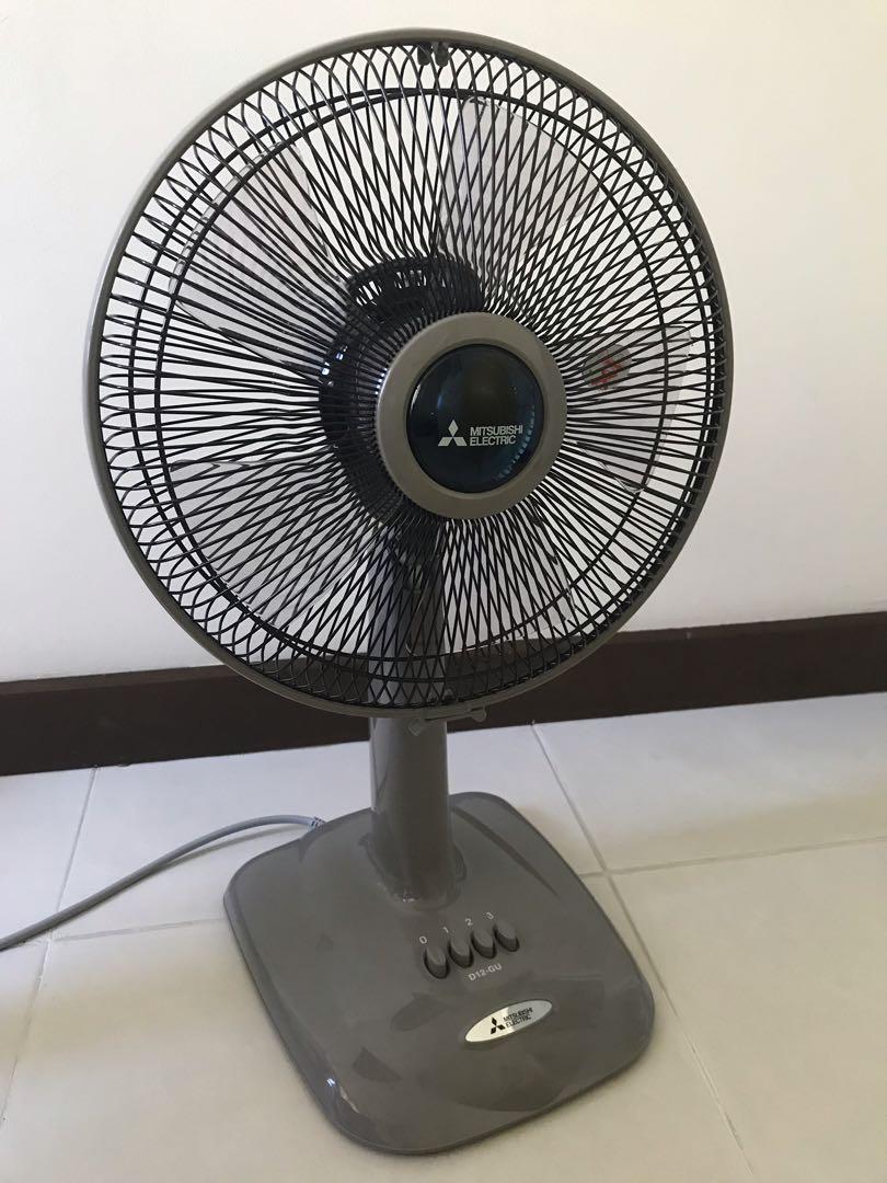 12” Desk Fan, Grey, Furniture & Home Living, Lighting & Fans, Fans on ...