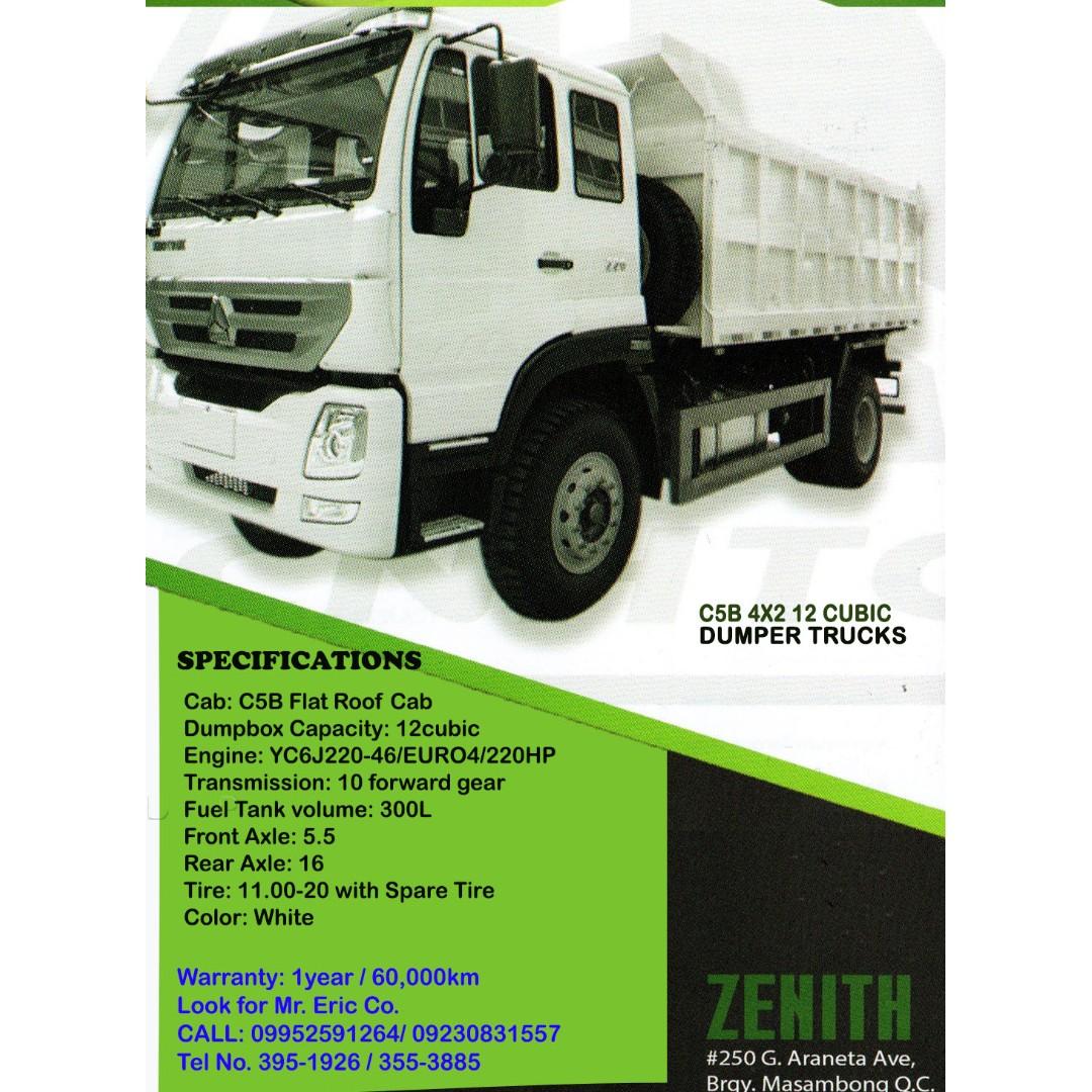 C5B 4X2 12 CUBIC DUMP TRUCK, Commercial & Industrial, Construction ...