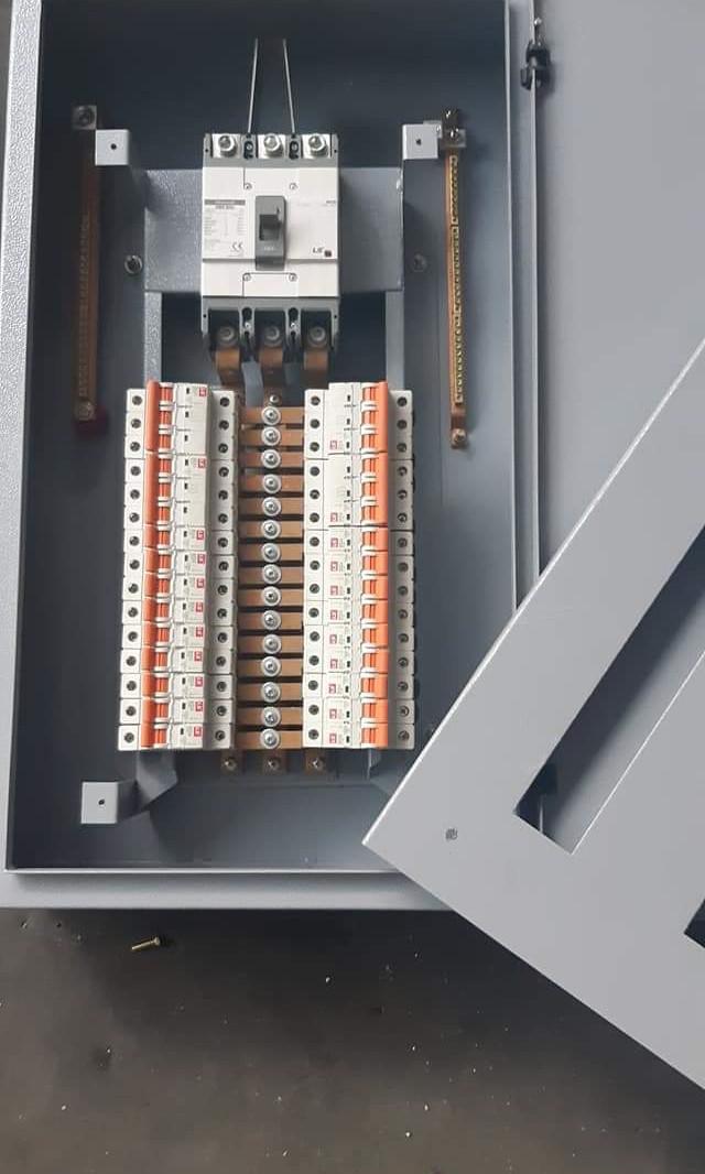 Breaker and Wire Gutter Data Cabinet Panelboards AVR UPS ATS MTS ECB ...