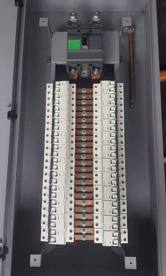 Breaker and Wire Gutter Data Cabinet Panelboards AVR UPS ATS MTS ECB ...