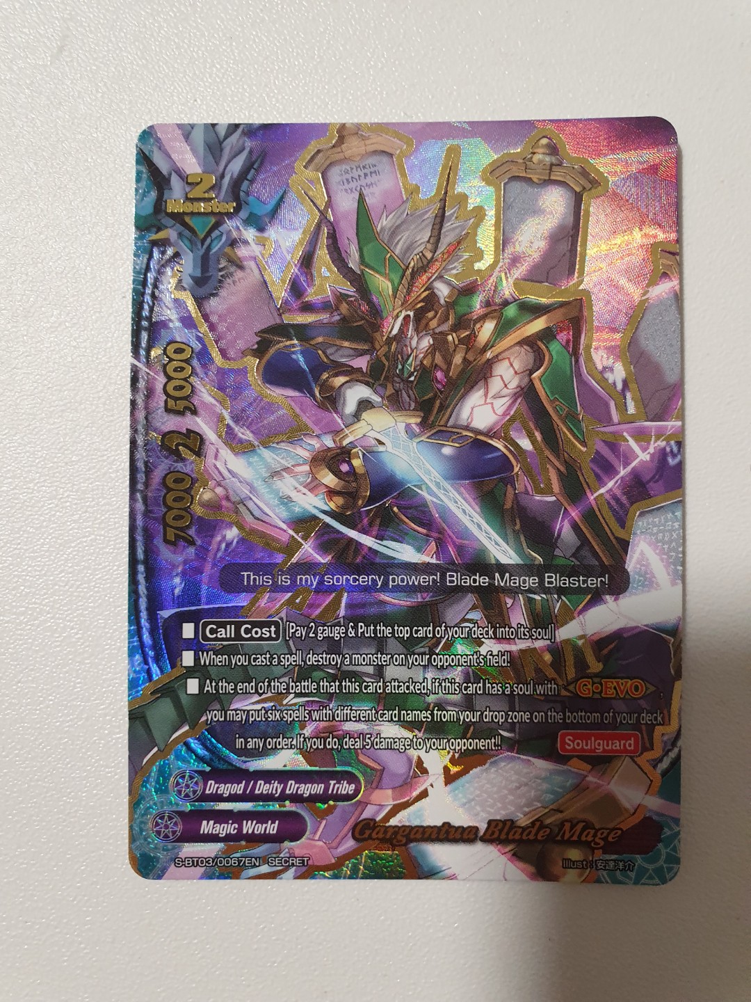 Buddyfight Dragod Gargantua Blade Mage, Hobbies & Toys, Toys & Games on ...