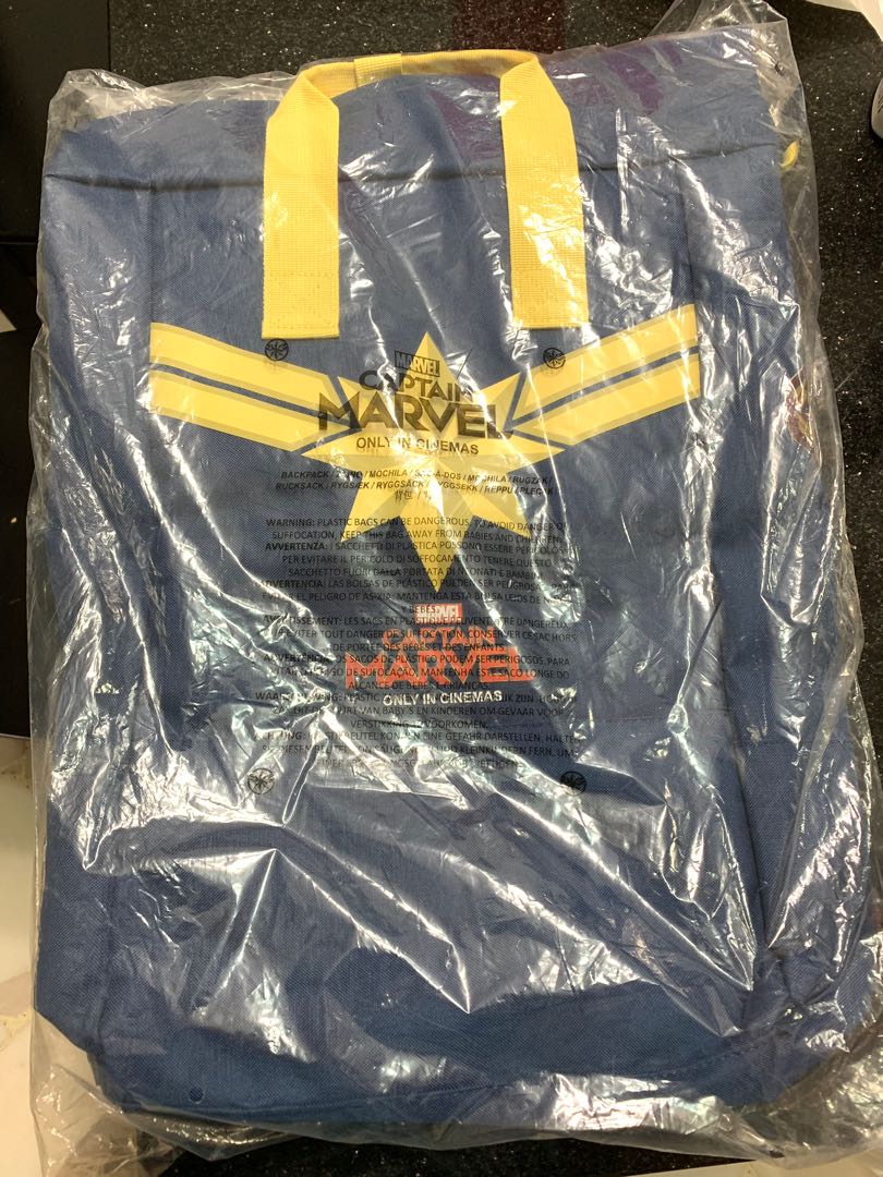Captain Marvel Backpack, Men's Fashion, Bags, Backpacks on Carousell