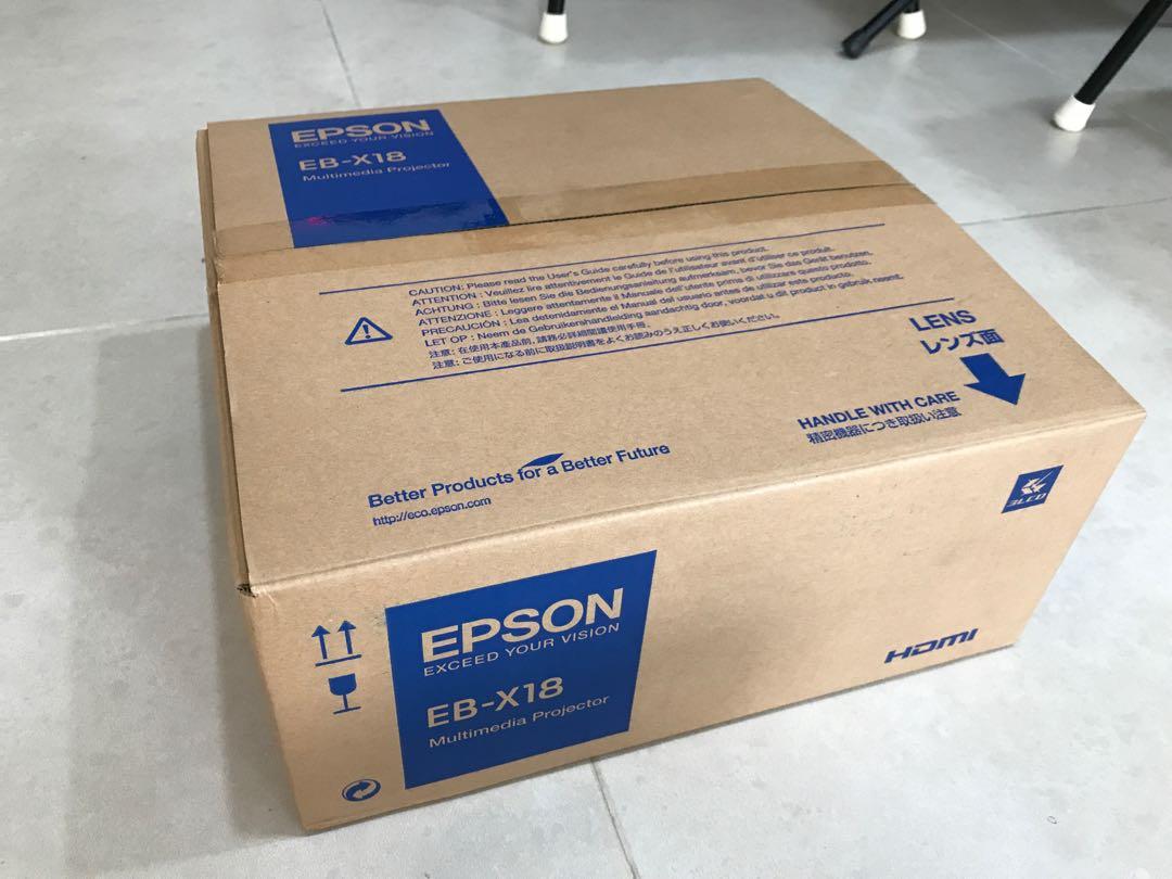 Epson projector EB-X18, TV & Home Appliances, TV & Entertainment ...