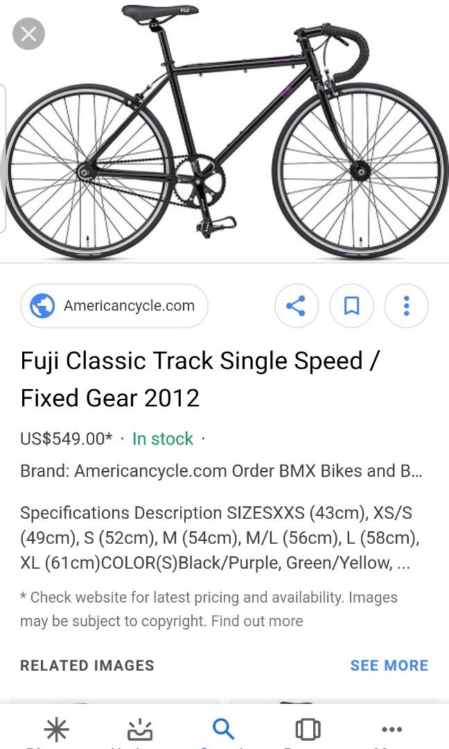 Fuji classic fixie, Sports Equipment, Bicycles & Parts, Bicycles on ...