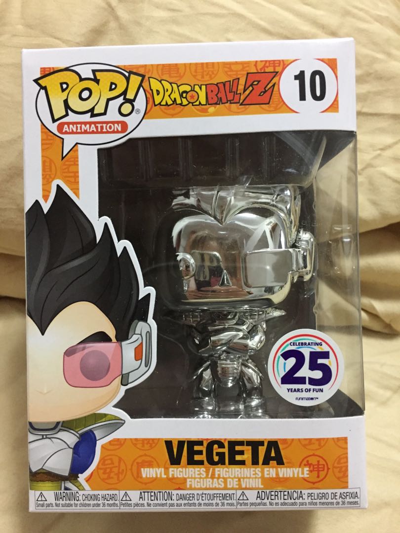 Funimation 25th Anniversary Villain Vegeta Silver Chrome, Hobbies ...