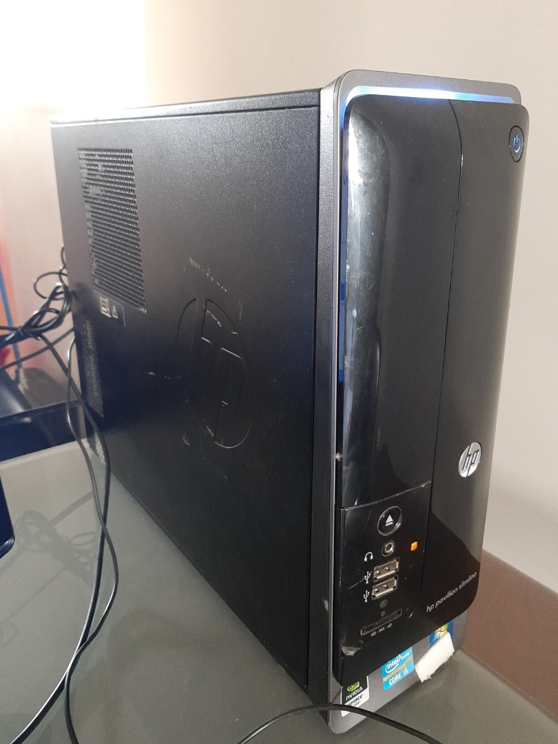 HP Pavilion Slimline Desktop CPU Windows 7 Professional s5-1050d Intel Core i5-2400S 2.50GHz ...