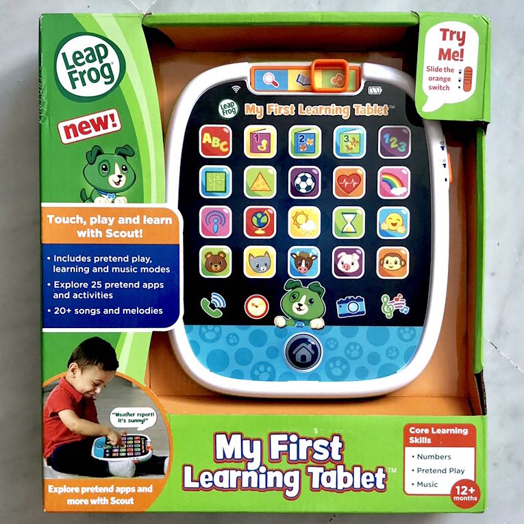 (In-Stock) LeapFrog My First Learning Tablet, Black (Brand New), Babies ...