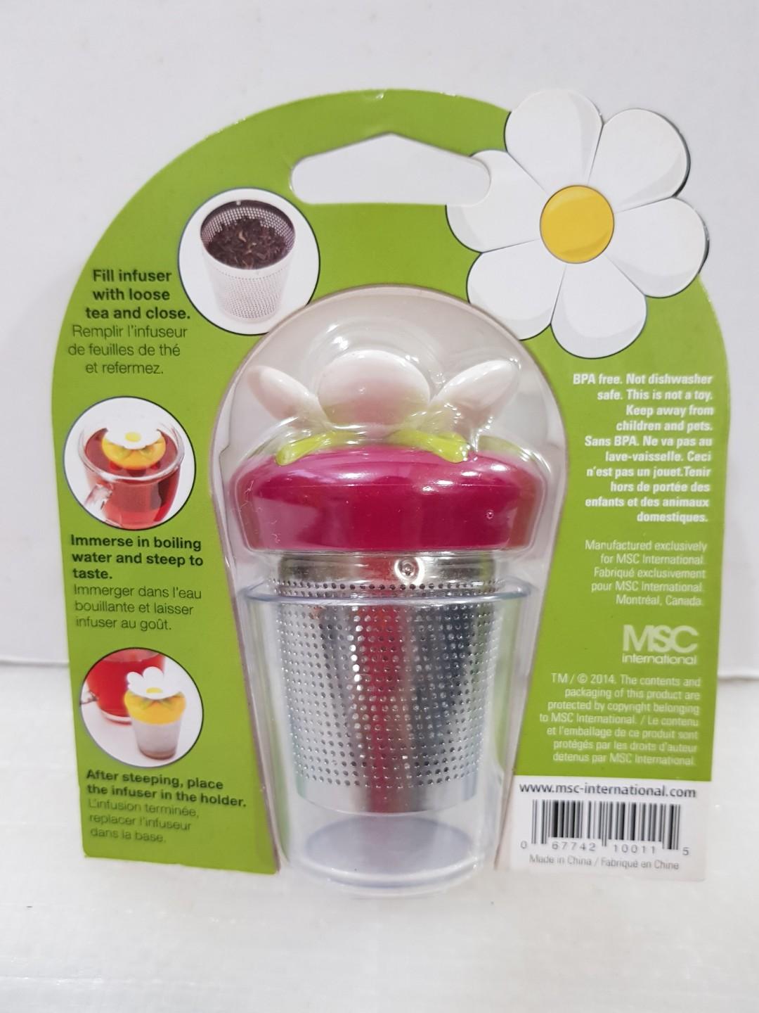 Joie Stainless Steel Bloom Floating Tea Infuser, Furniture & Home ...