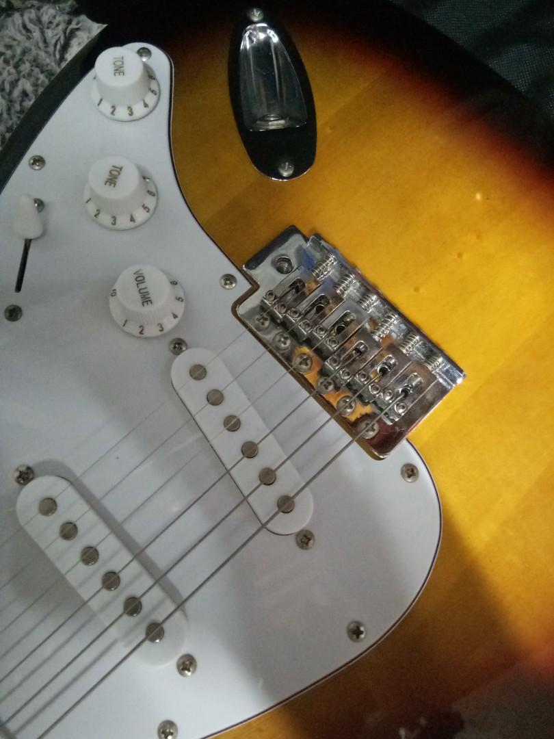 Knight Stratocaster, Hobbies & Toys, Music & Media, CDs & DVDs on Carousell