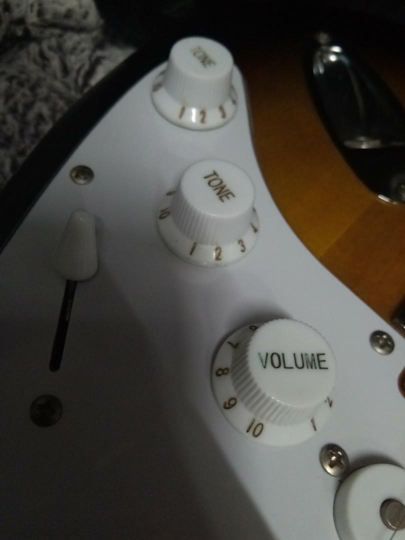Knight Stratocaster, Hobbies & Toys, Music & Media, CDs & DVDs on Carousell