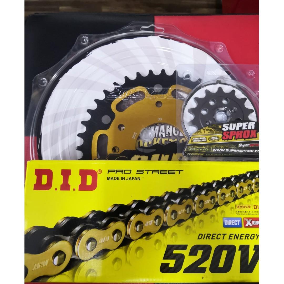 KTM DUKE 200 (2014 Onwards) RC200 Rolon GOLD-X-Ring Chain Sprocket Kit ...