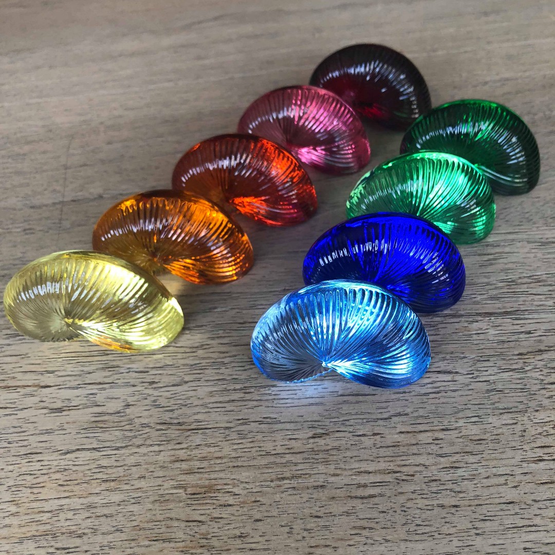 Baccarat Pure Crystal Sea Shell Collection (Set of 9), Women's Fashion ...