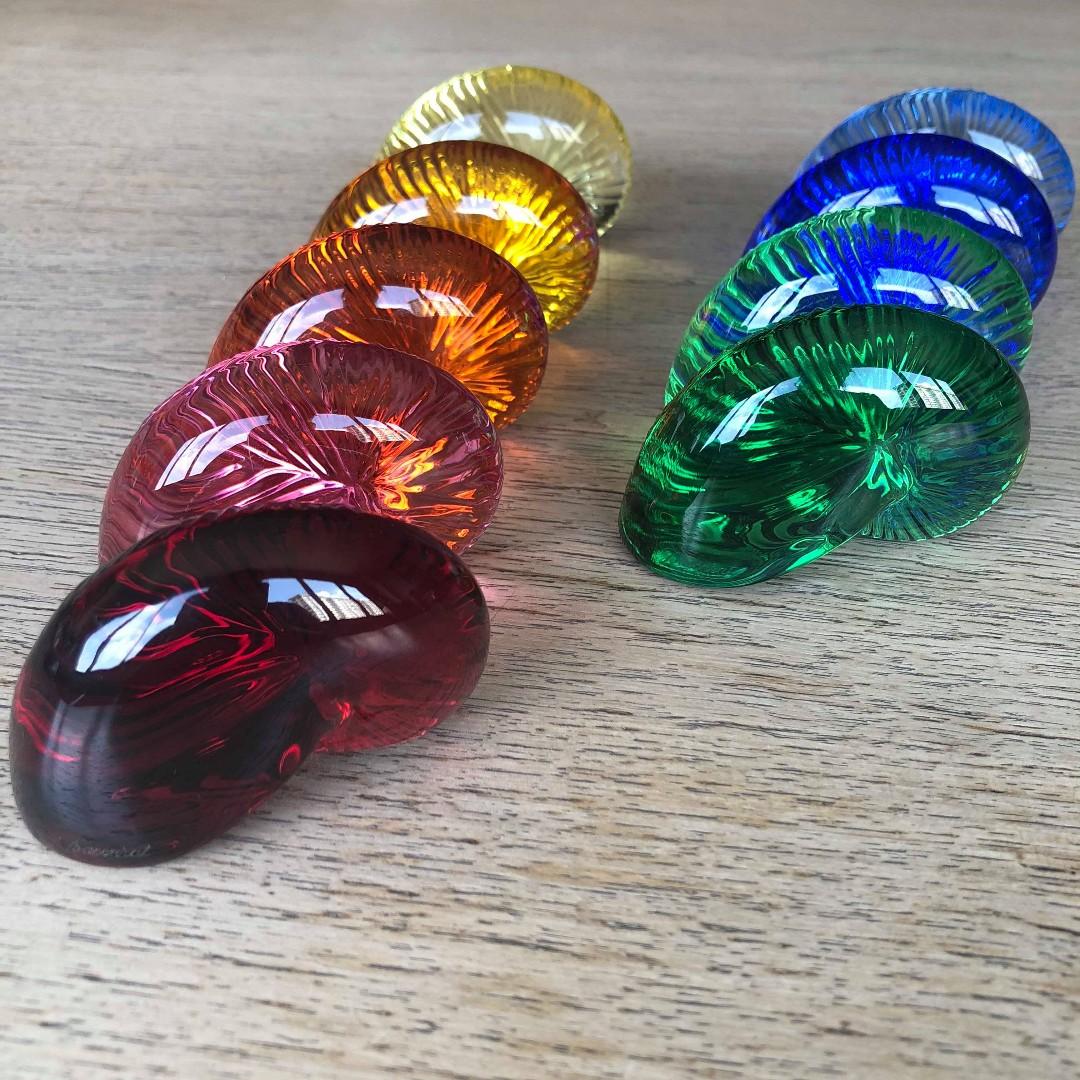 Baccarat Pure Crystal Sea Shell Collection (Set of 9), Women's Fashion ...