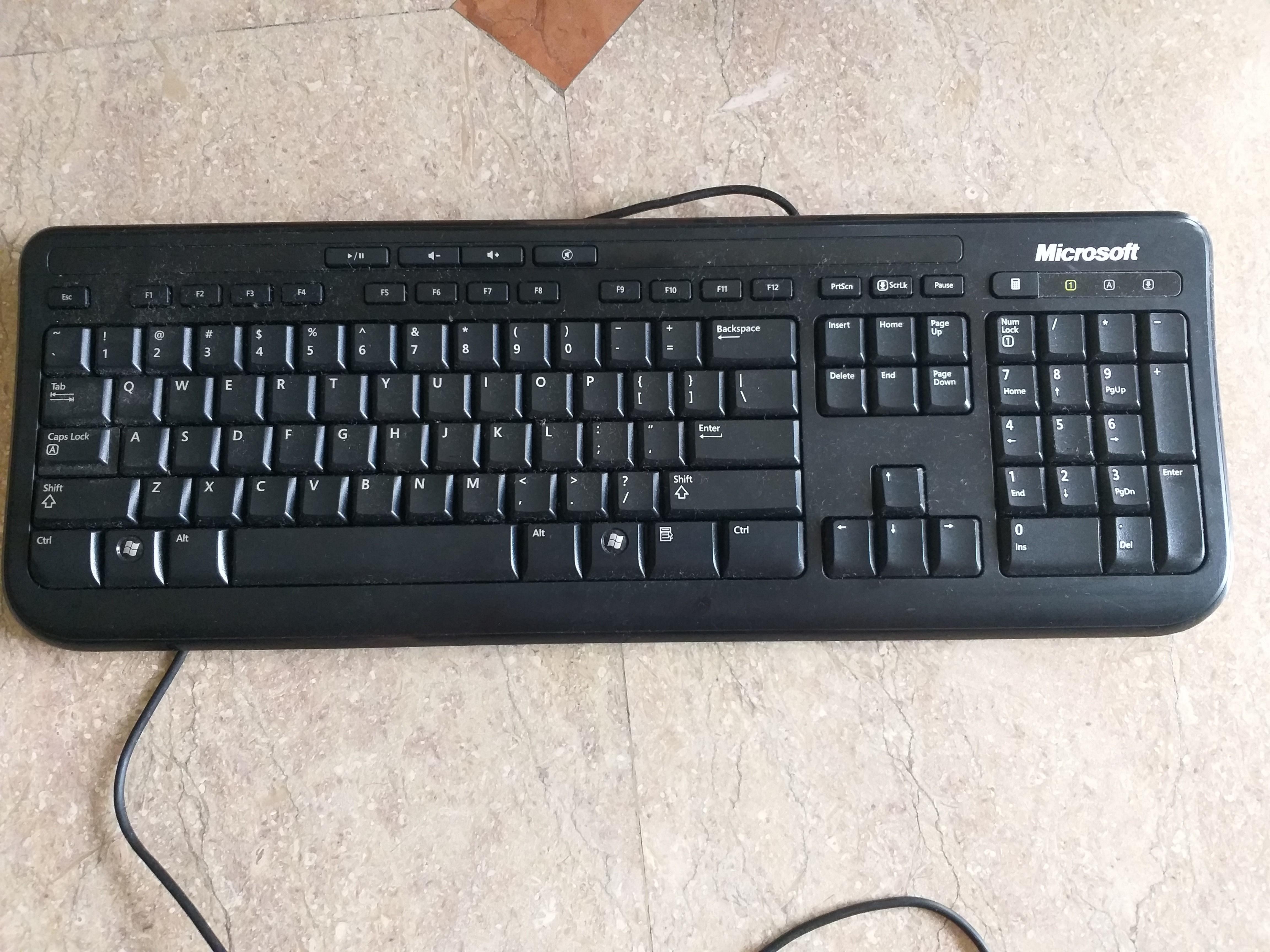 Microsoft Keyboard, Computers & Tech, Parts & Accessories, Computer ...