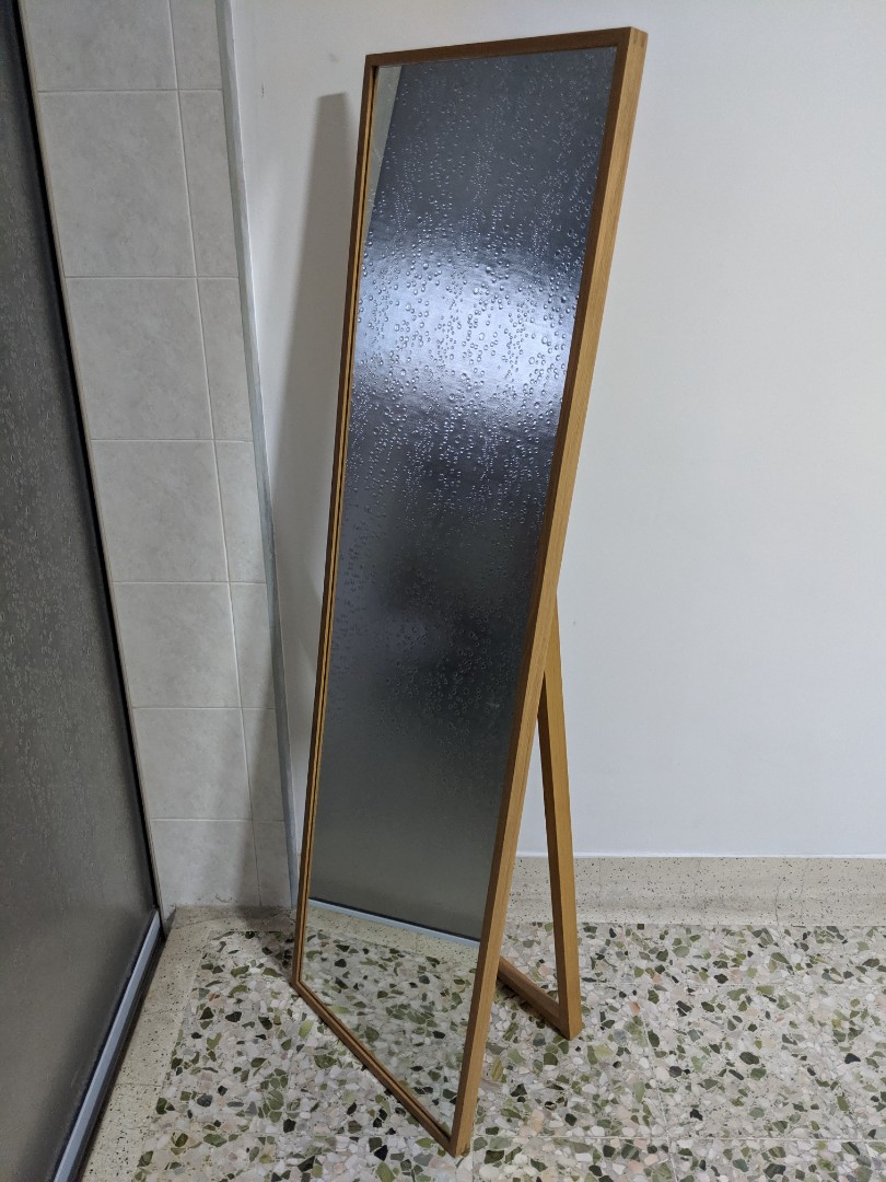 Muji Solid Wood Standing Mirror, Furniture & Home Living, Home Decor ...