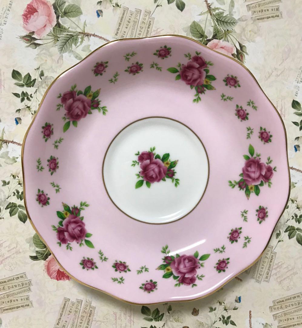 New Royal Albert Country Roses Pink Vintage Teacup And Saucer S$65/ set ...