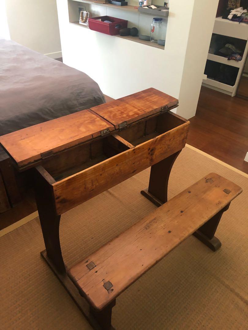 Old elementary school desk from Australia. Circa 1950s, Furniture ...