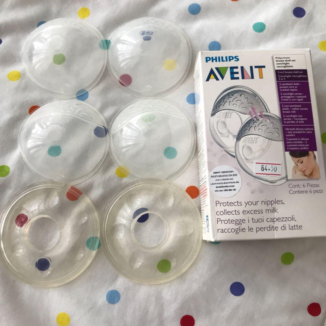 Philips Avent Comfort Breast Shells Set, Babies & Kids, Nursing ...
