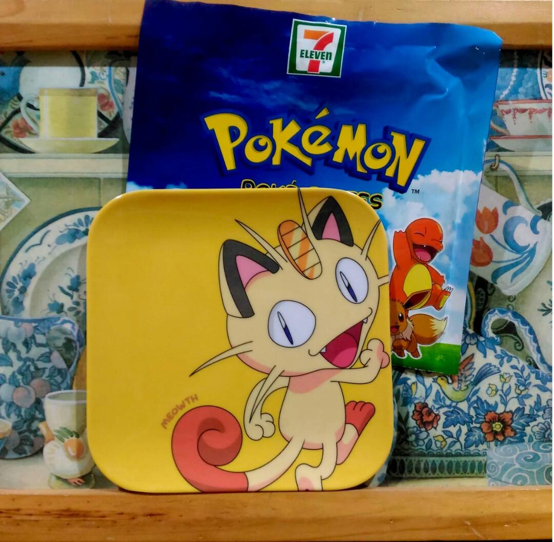 Pokemon Meowth Poke Plate, Hobbies & Toys, Collectibles & Memorabilia ...
