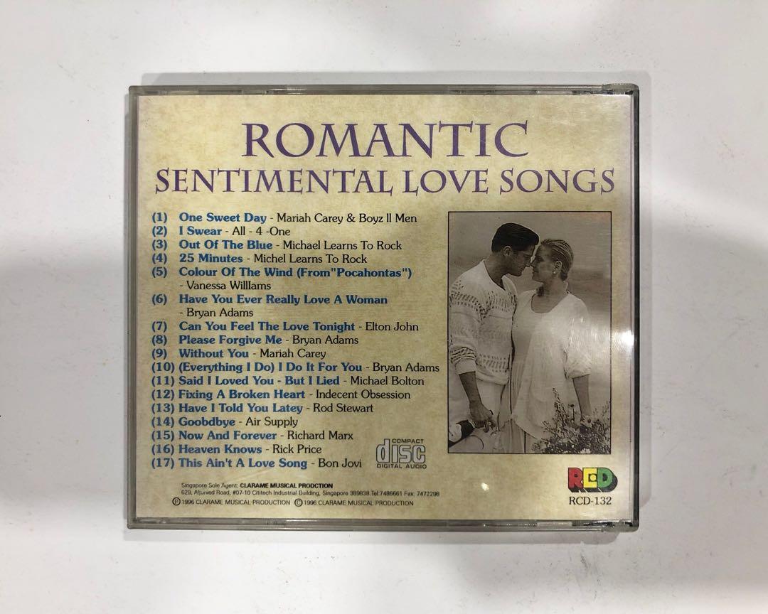 Romantic Sentimental Love Songs Music CD Album, Hobbies & Toys, Music ...