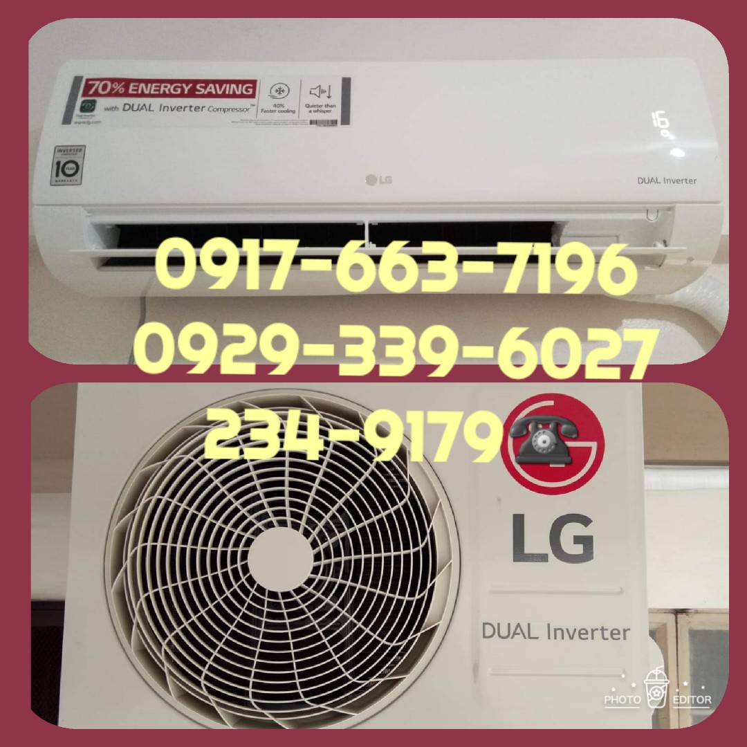SALE SALE LG Standard Dual Inverter Split Type Aircon with install, TV ...