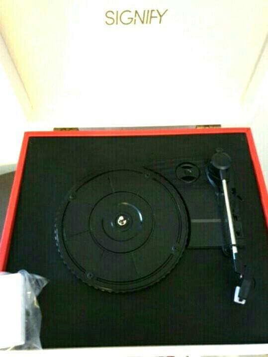 Signify Retro Vintage Wooden Bluetooth Turntable Plaka Vinyl Player ...