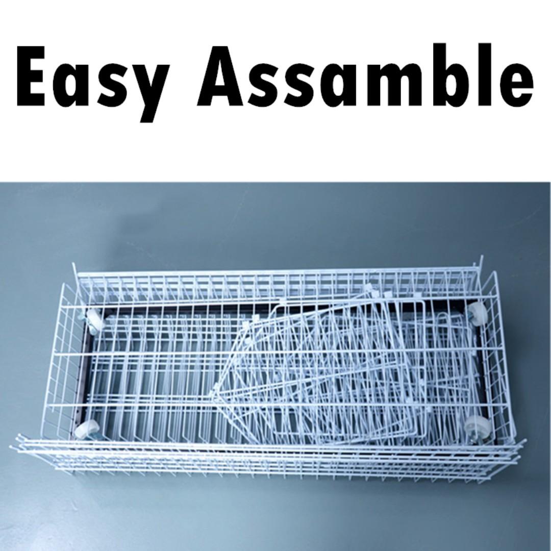 Singaye Shelves Metal Steel Bevel Basket Rack 5 Mesh Layers With 4 ...