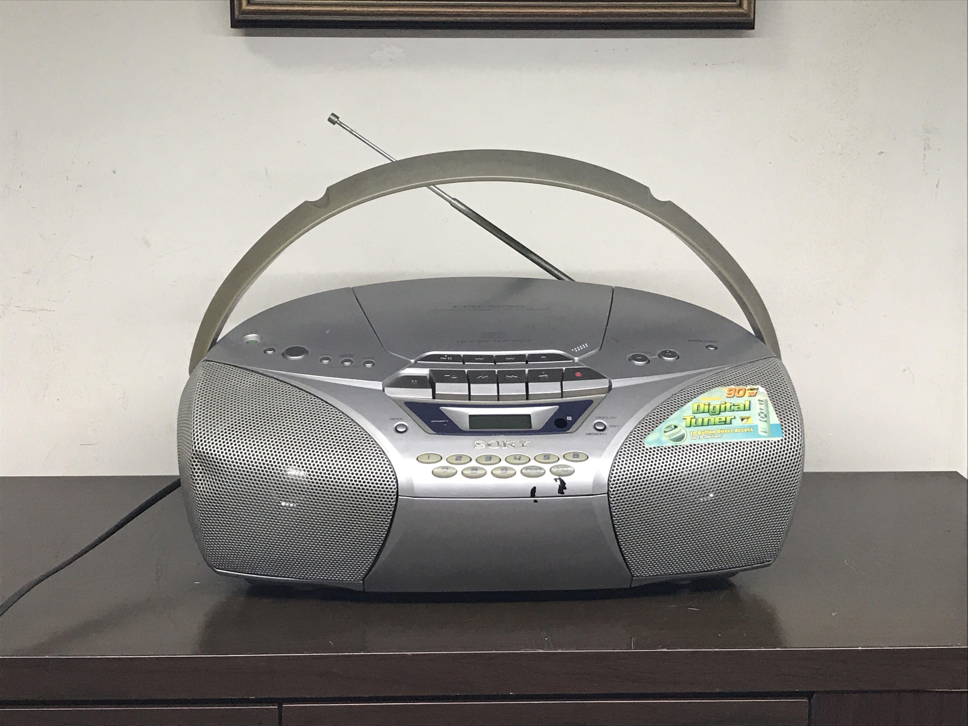 SONY CD RADIO CASSETTE RECORDER, Audio, Portable Music Players on Carousell