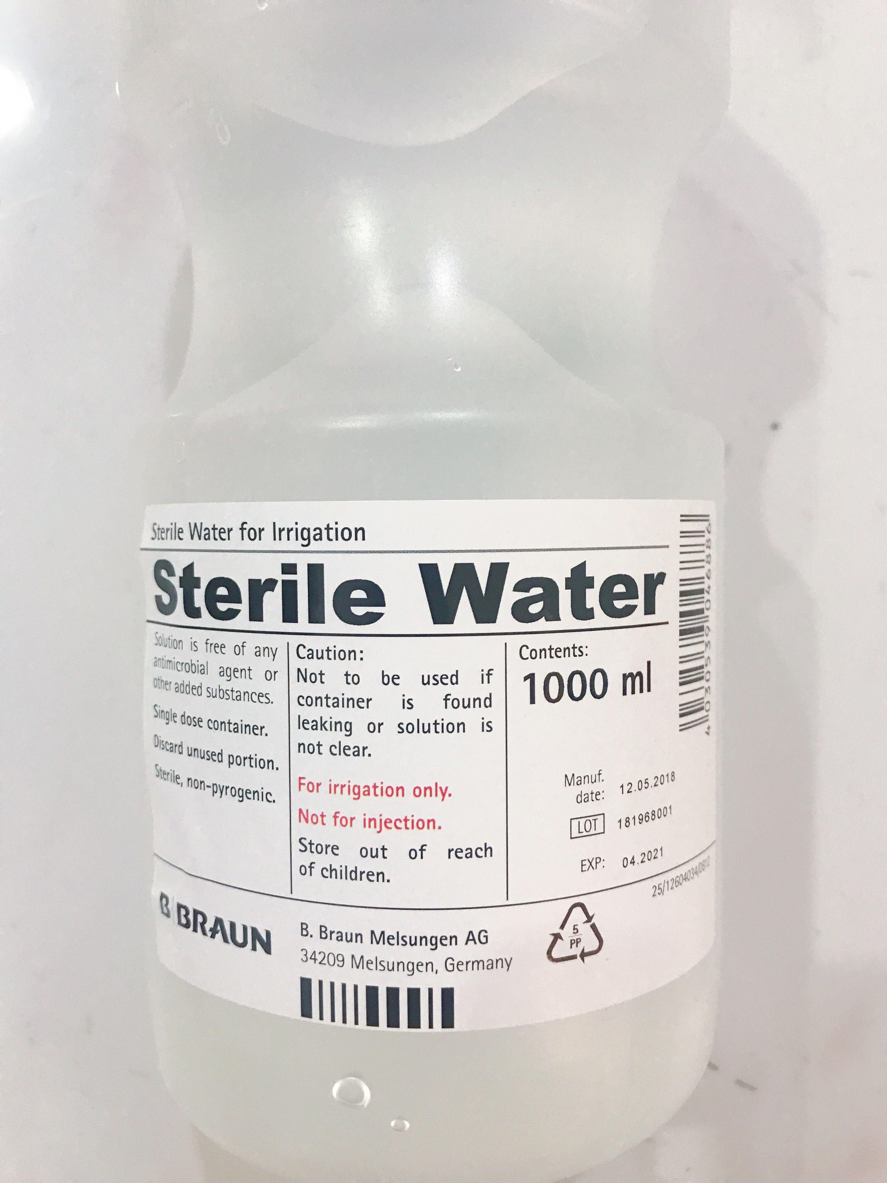 Sterile Water for Irrigation - Medical Supply/Supplies, Health ...