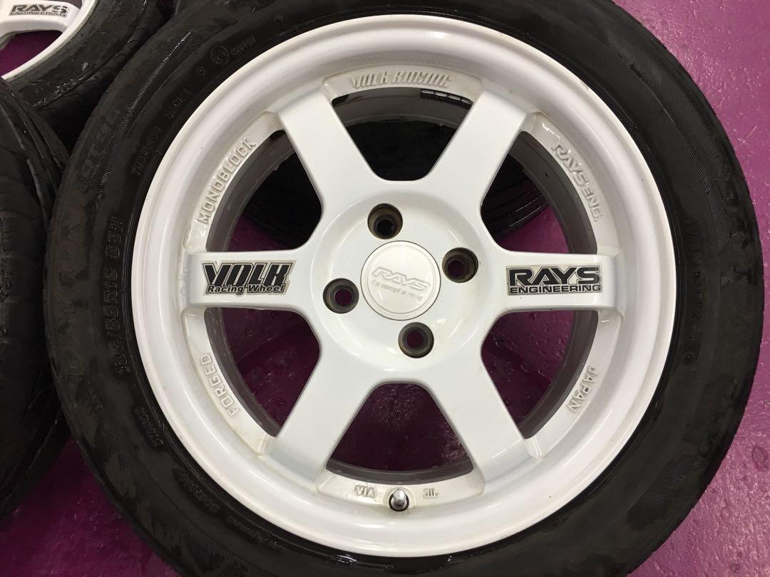 Te37 copy thai 15 7jj pcd100, Auto Accessories on Carousell