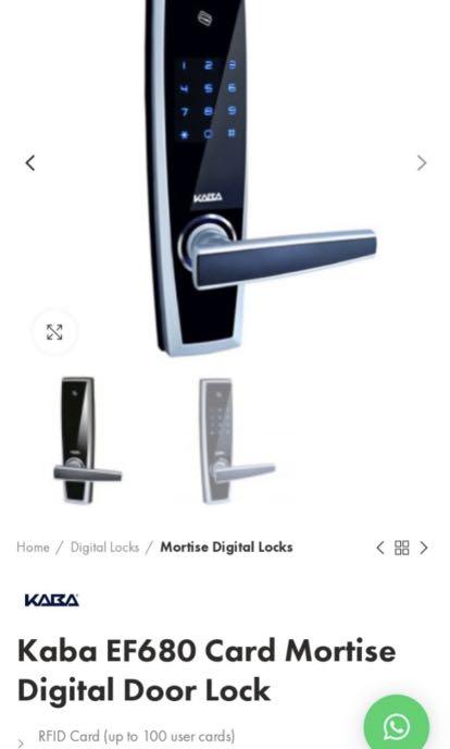 Used Spolit Kaba EF680 Digital Door Lock, Everything Else on Carousell