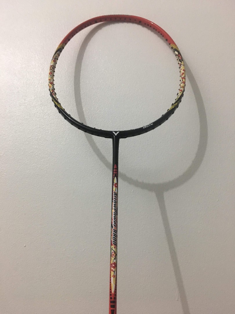 VICTOR ARROW POWER 880 BADMINTON RACKET, Sports Equipment, Fishing on ...