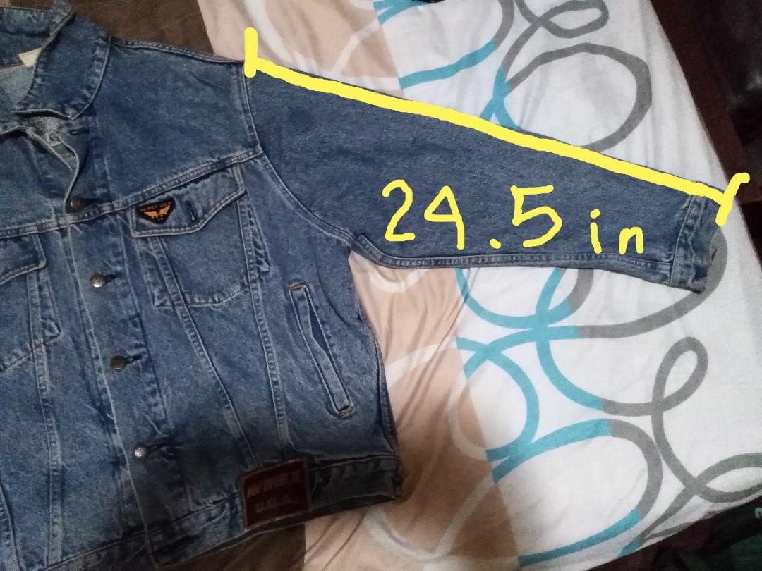 Vintage Avirex Jean Jacket (1990s), Men's Fashion, Tops & Sets, Hoodies ...