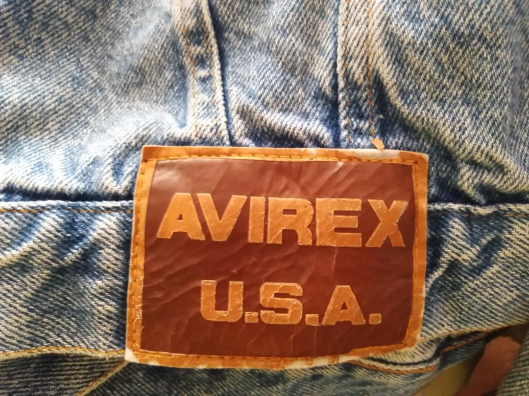 Vintage Avirex Jean Jacket (1990s), Men's Fashion, Tops & Sets, Hoodies ...