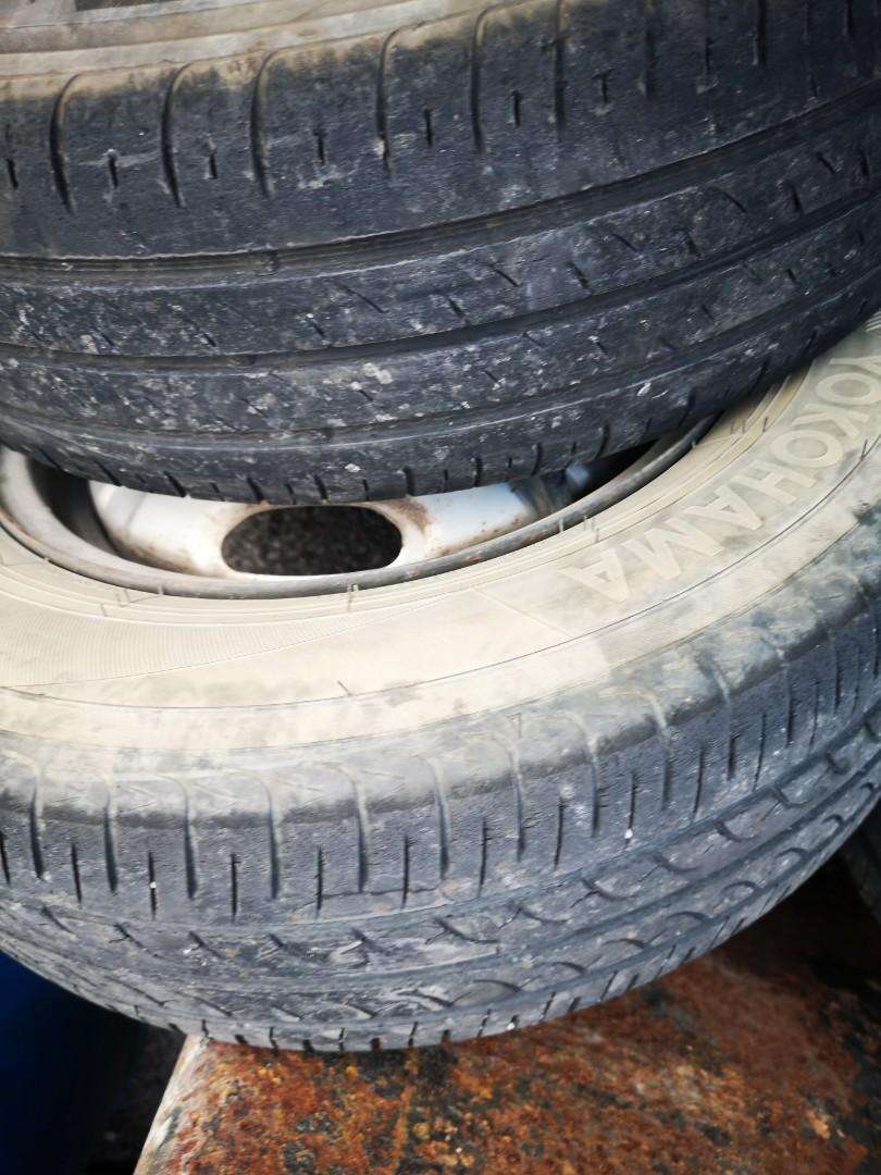 13 inch steel rim with 175/70/r13 tyre, Auto Accessories on Carousell