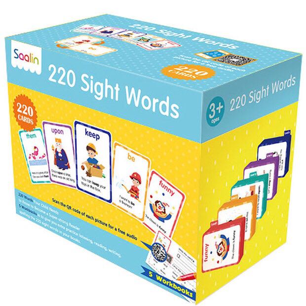 220 Sight Words Flashcards, Hobbies & Toys, Books & Magazines ...