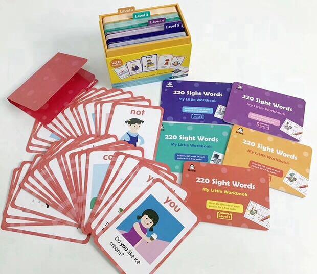 220 Sight Words Flashcards, Hobbies & Toys, Books & Magazines ...