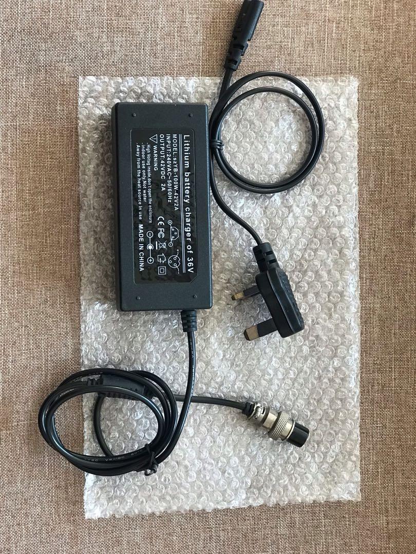 36 V escooter charger, Sports Equipment, PMDs, E-Scooters & E-Bikes ...
