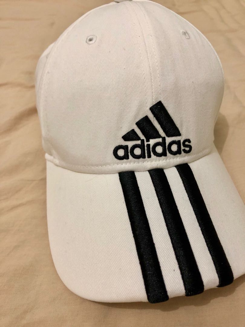 Adidas White Cap, Men's Fashion, Watches & Accessories, Caps & Hats on ...